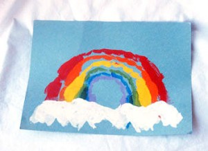Rainbow Handprint Craft For Kids