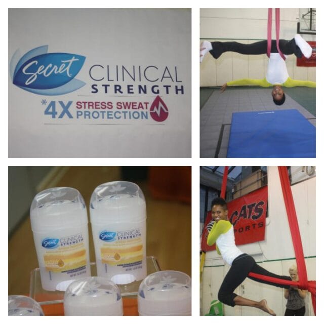 Hanging Upside Down And Testing Out Secret's Stress Sweat Protection ...