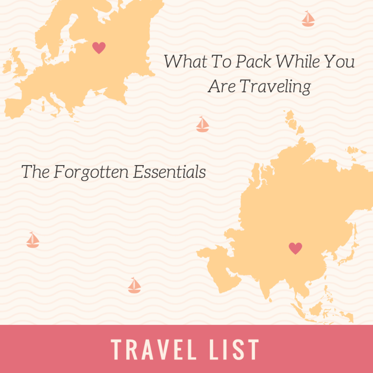What to Pack When Traveling: The Forgotten Essentials
