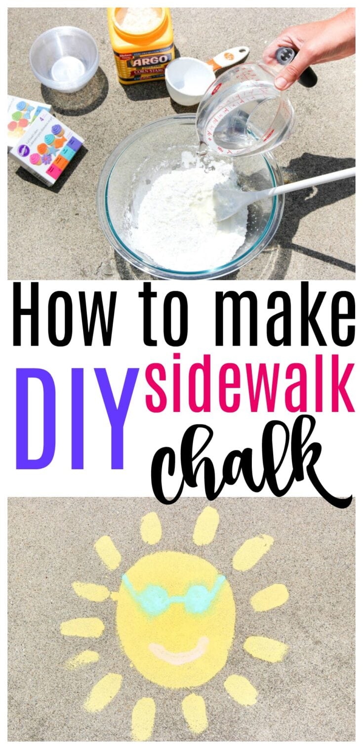 How To Make Outdoor Chalk Paint - Help Keep Kids Busy This Summer