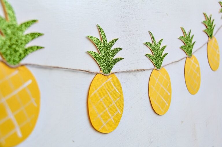 Pineapple Crafts - DIY Summer Garland That's Festive And Sweet