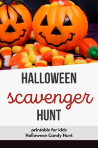 Halloween Scavenger Hunt Free Printable - Halloween Candy List