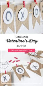 DIY Valentine's Decorations - Handmade Valentine's Day Pennant Banner