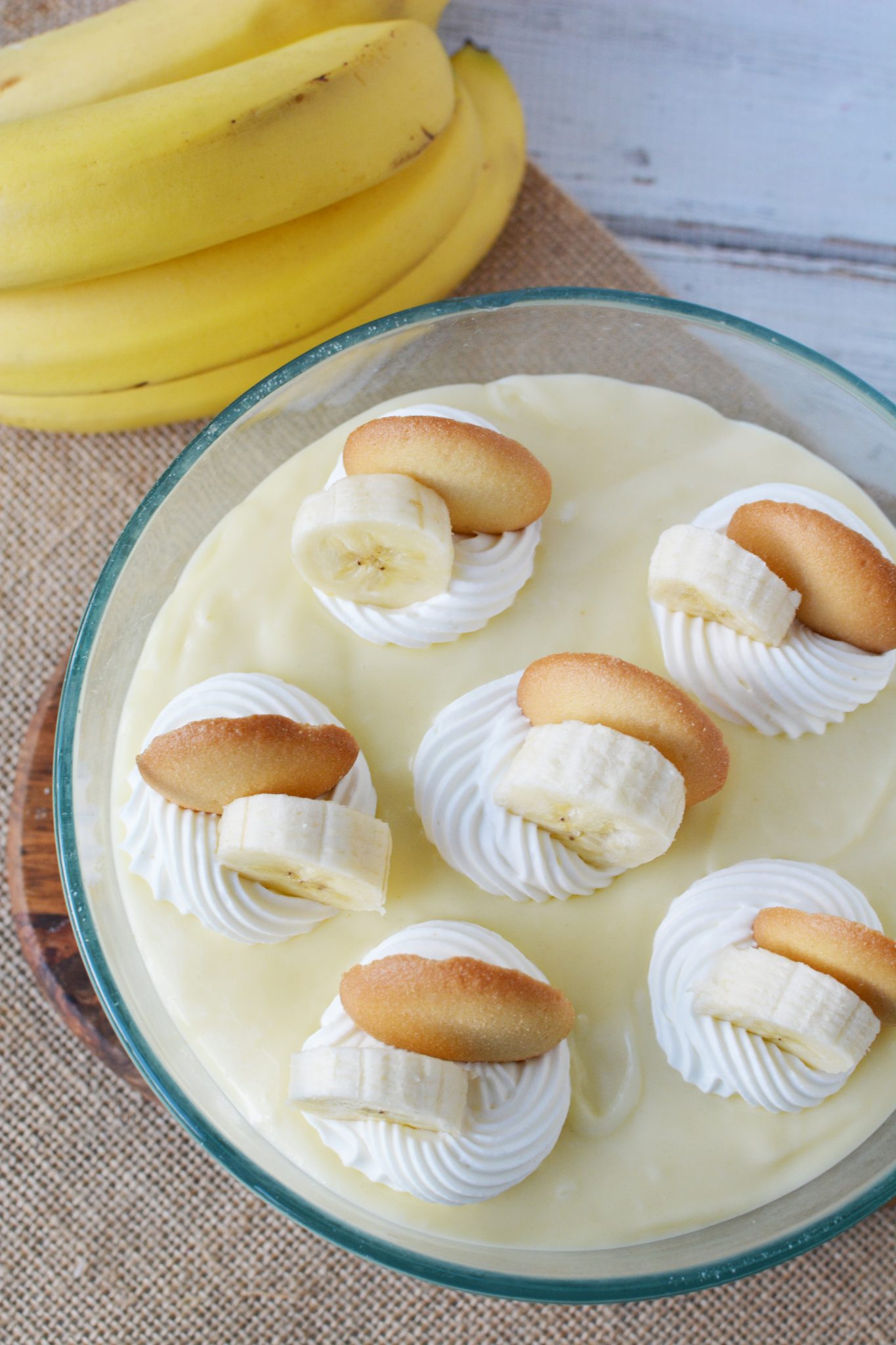 Homemade Banana Pudding With Nilla Wafers And Fresh Whipped Cream