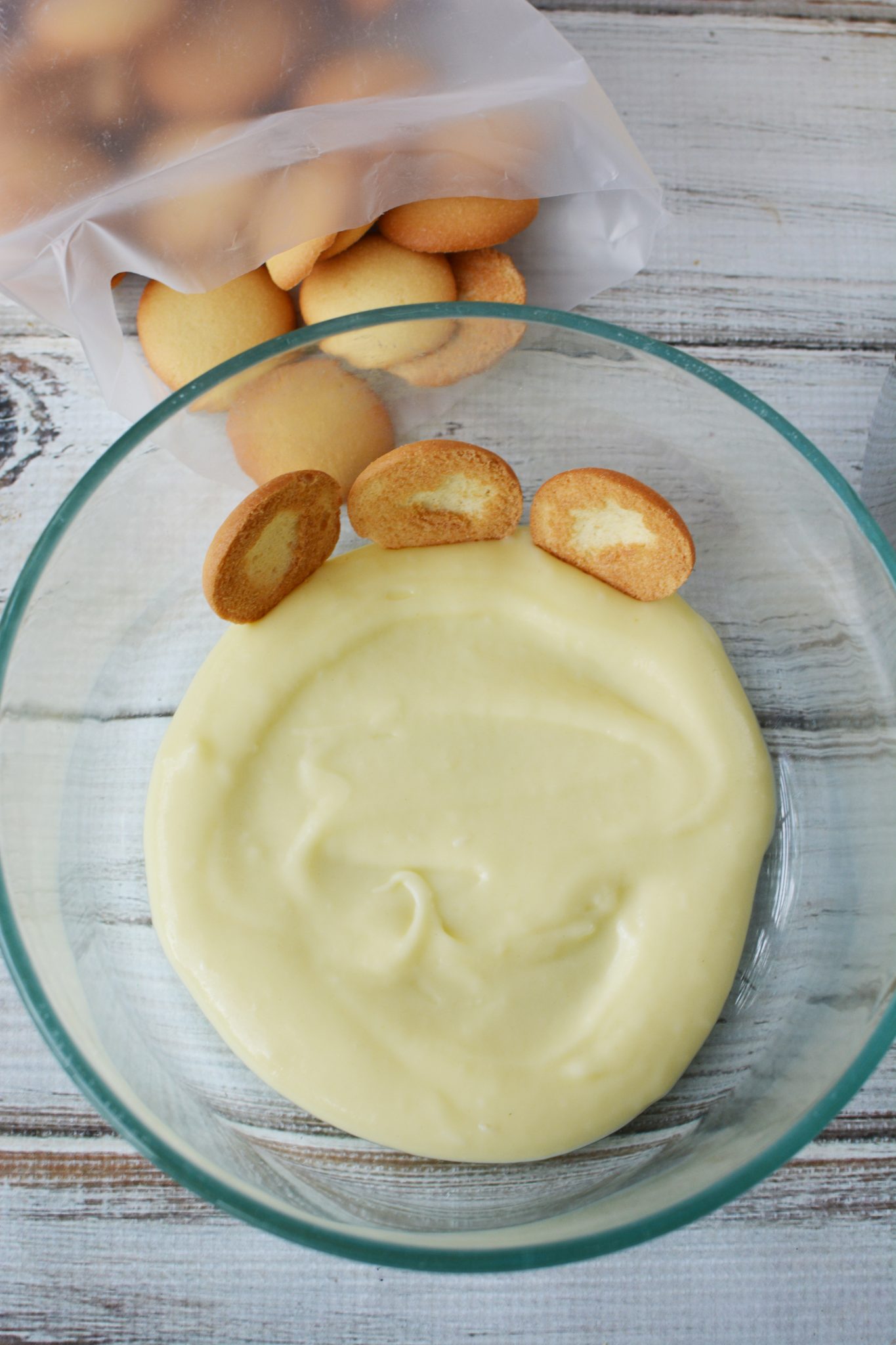 Homemade Banana Pudding With Nilla Wafers And Fresh Whipped Cream