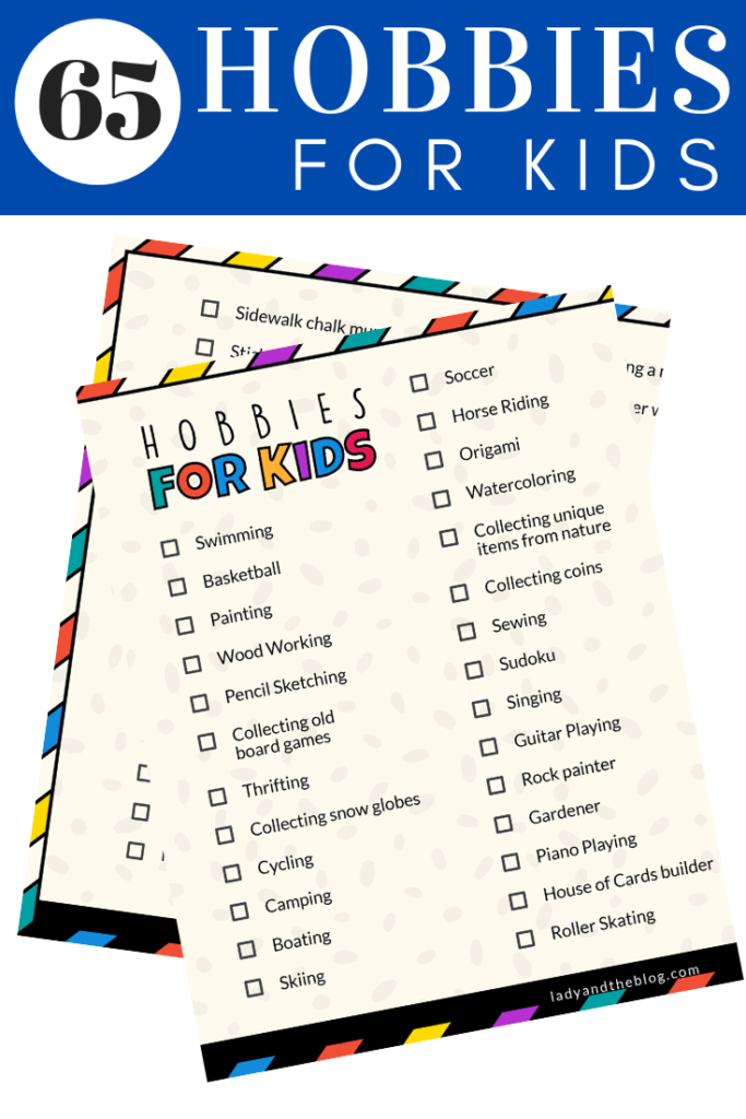 Printable List Of Hobbies