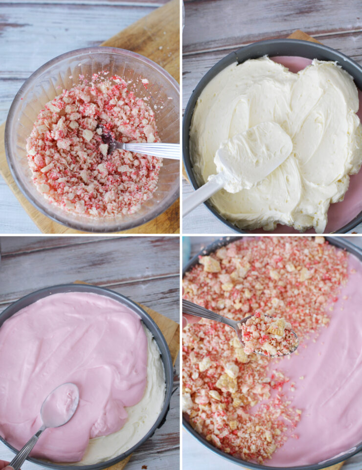 Strawberry Crunch Cheesecake Recipe - Lady and the Blog